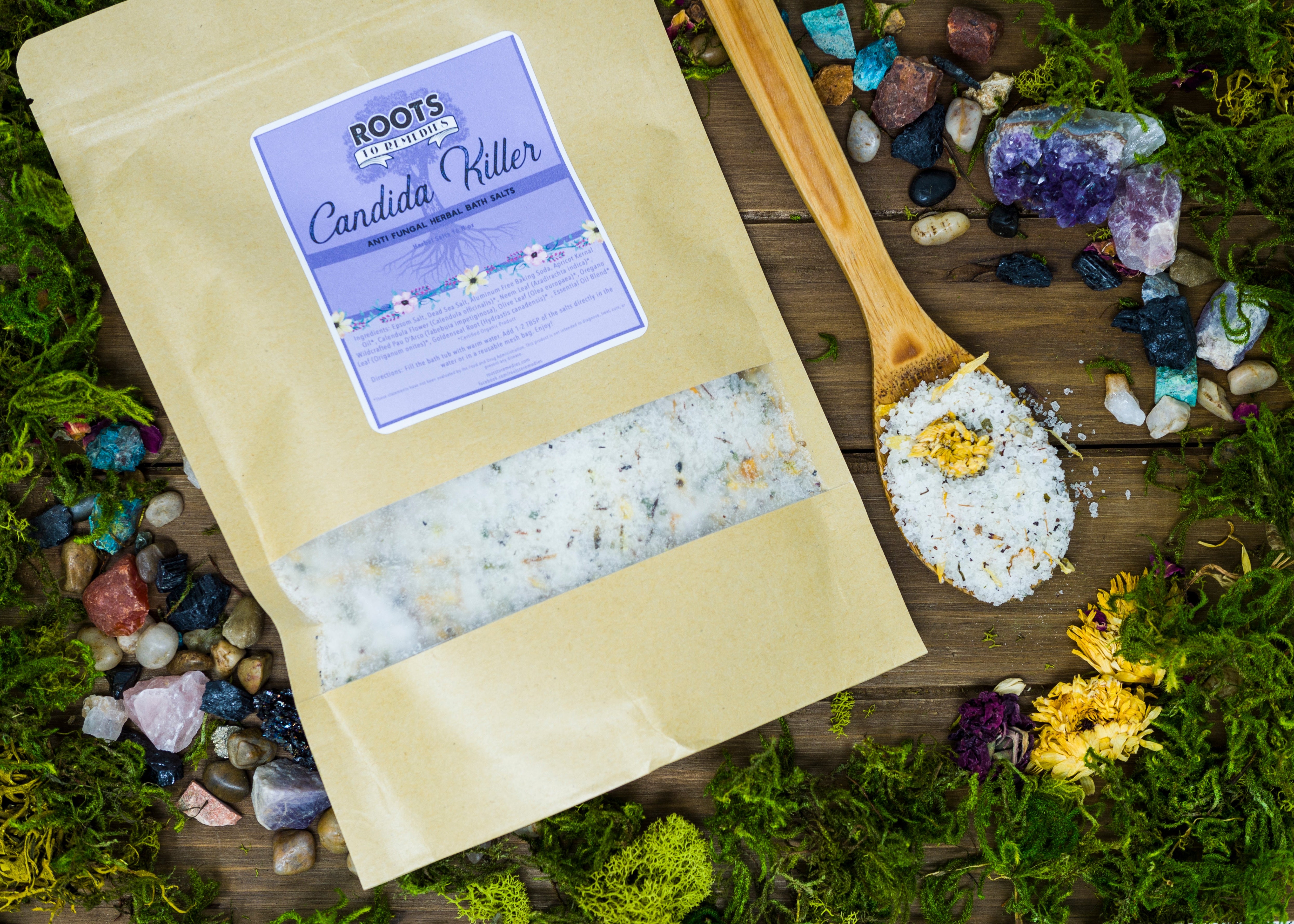 Candida Bath Salts | Soothing Mineral Soak for Fresh-Feeling Skin ...